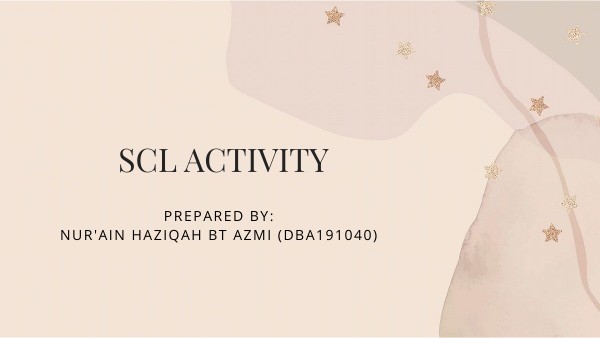 SCL ACTIVITY (MIND MAP TOPIC 3) | Genially