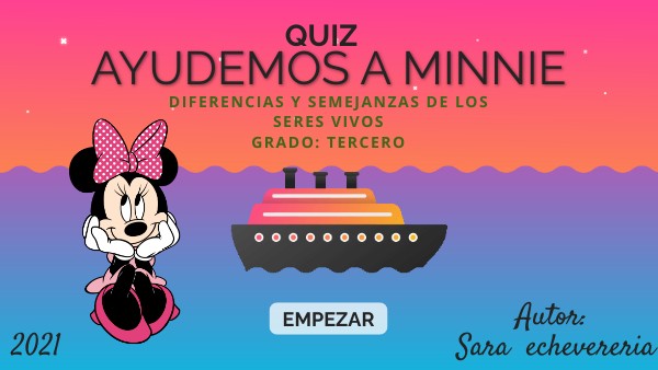 QUIZ AYUDEMOS A MINNIE | Genially