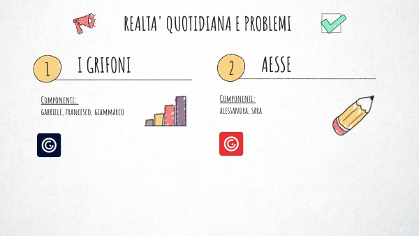REALTA' QUOTIDIANA E PROBLEMI