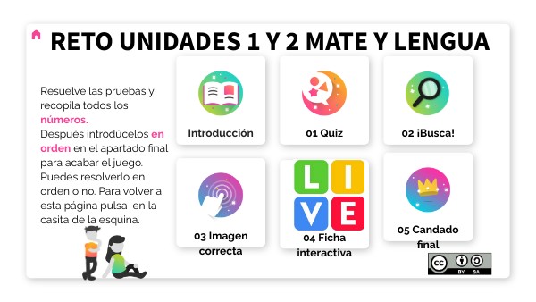 RETO UNIDADES 1 Y 2 DE LENGUA Y MATE | Genially