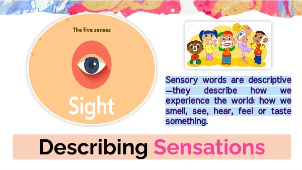 Describing sensations - Grammar structure | Genially