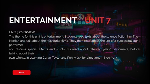 Unit 7 Entertainment | Genially