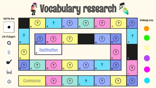 Vocabulary research | Genially