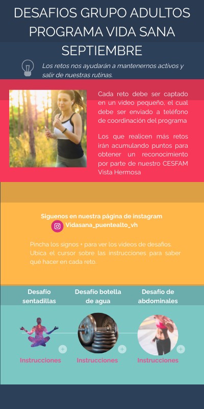 DESAFIOS VIDA SANA ADULTOS | Genially