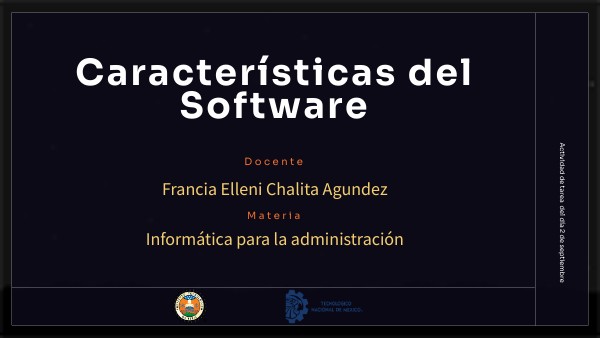 Características del Software