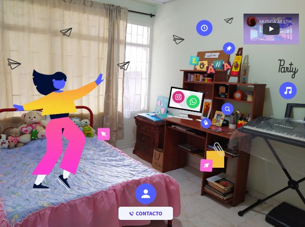 My bedroom Imagen interactiva Astrid
