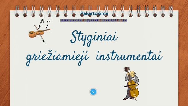 Pakartokime-styginiai instrumentai. | Genially