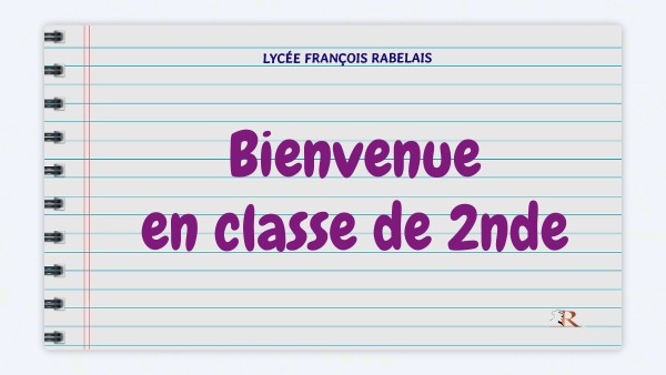 Entrée 2nde Présentation