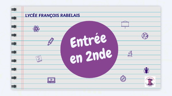 Rentrée 2023 SECONDE Présentation