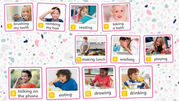 routines, house, present continuous | Genially