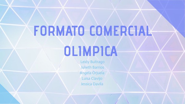 formato comercial olimpica | Genially