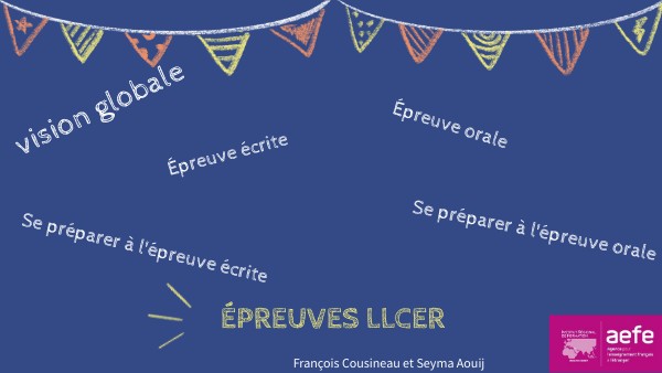 Épreuves LLCER | Genially