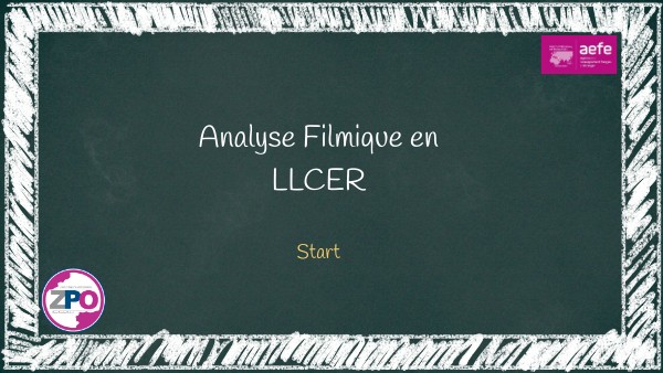 analyse filmique en LLCER | Genially