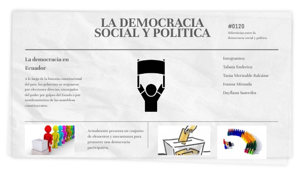 La democracia social y política