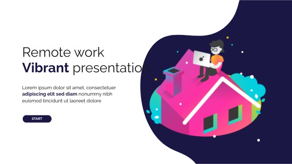 REMOTE WORK VIBRANT PRESENTATION