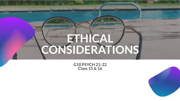 G10 PSYCH CLASS 15 | Genially