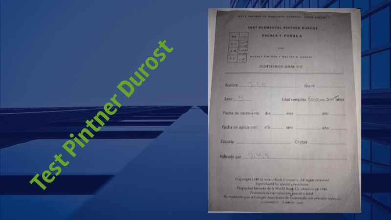 test pintner durost | Genially