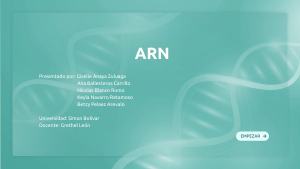 PRESENTACIÓN ARN | Genially