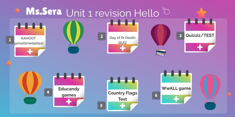 REVISION Unit 1-Hello