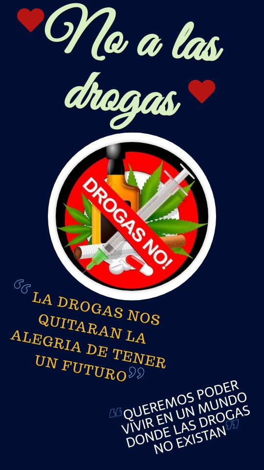 Afiche no a las drogas | Genially
