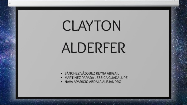 TEORÍA ERC ALDERFER | Genially