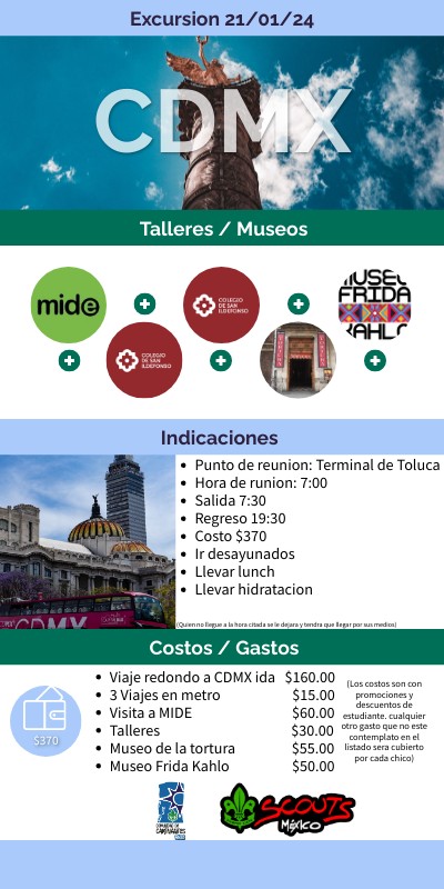 Excursion CDMX 21/01/24