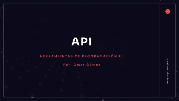 PRESENTACIÓN API