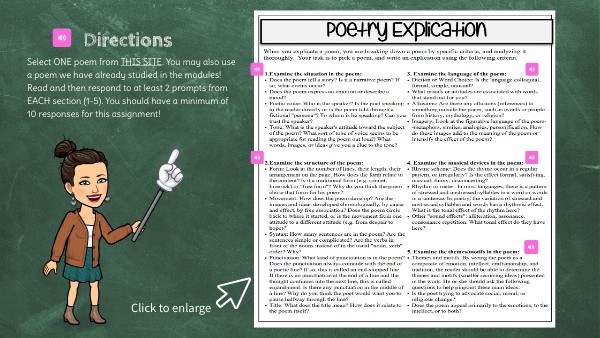 Choice Poetry Explication