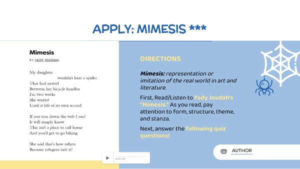 Mimesis Poem | Genially