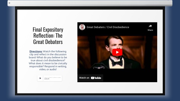 Final Expository Reflection: The Great Debaters