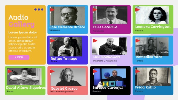 AUDIO GALLERY | Genially