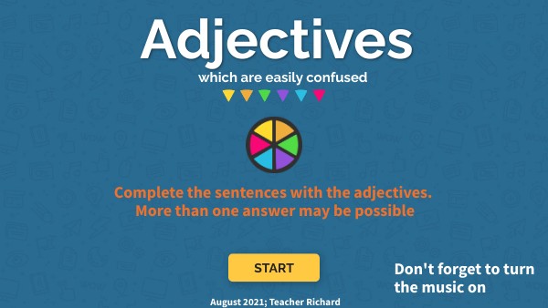 EASILY CONFUSED ADJECTIVES