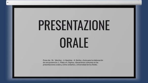 Presentazione orale | Genially