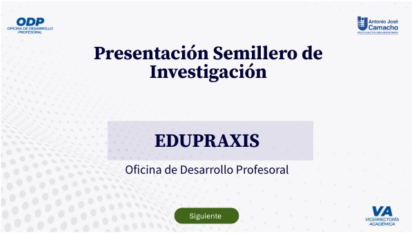 Presentación SEMILLERO ODP