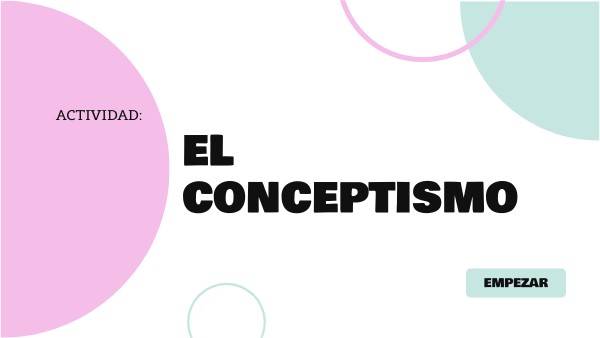 EL CONCEPTISMO