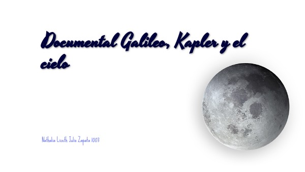 GALILEO Y KEPLER