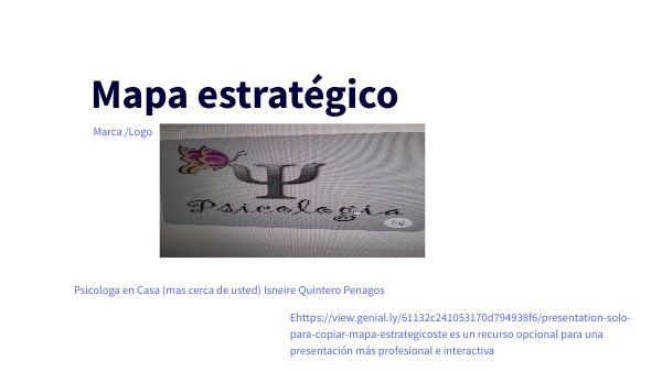 Solo para copiar - Mapa estratégico