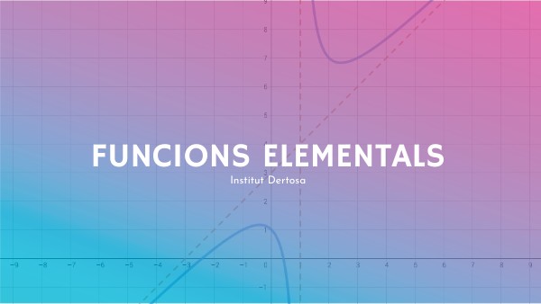 Funcions elementals 4r d'ESO Prof
