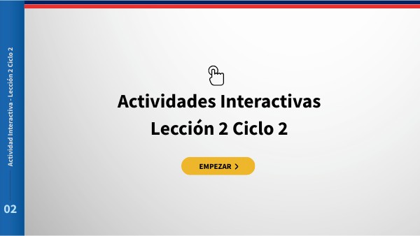 MICI Actividad interactiva (lección 2 del módulo 2) | Genially