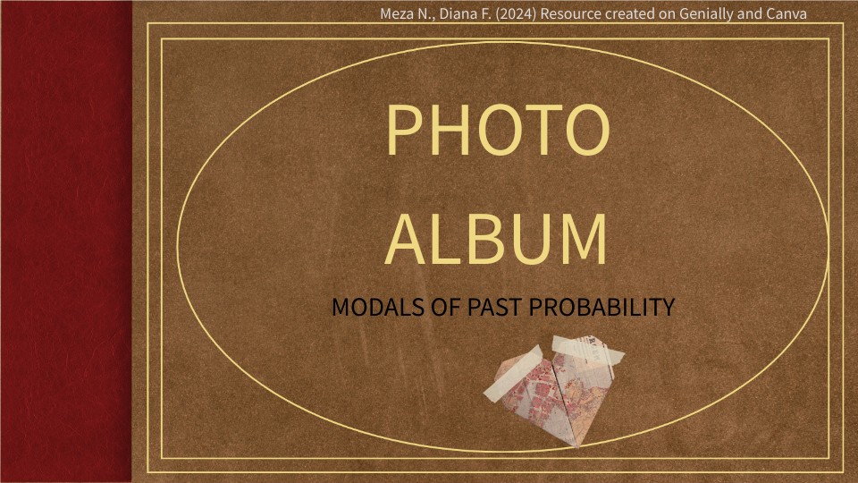 Modal verbs of past probability photo album | Genially