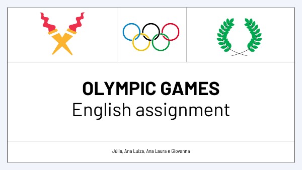 OLYMPIC GAMES PRESENTATION