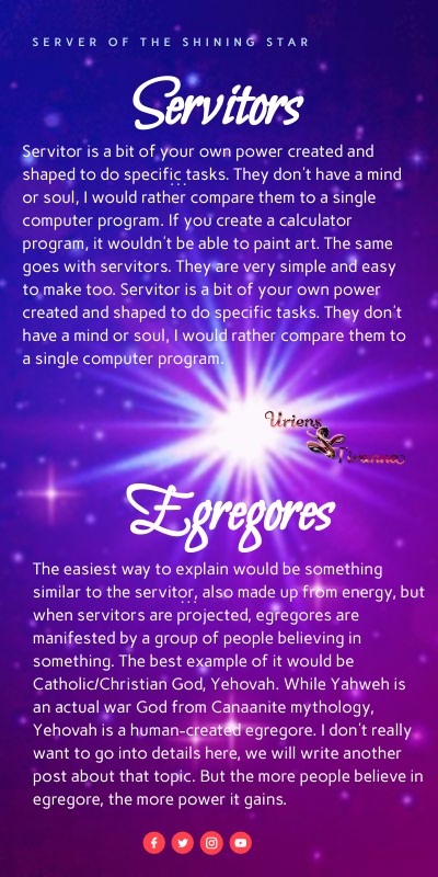 Servitors and Egregores | Genially