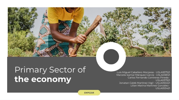 Primary Sector of the economy | Genially