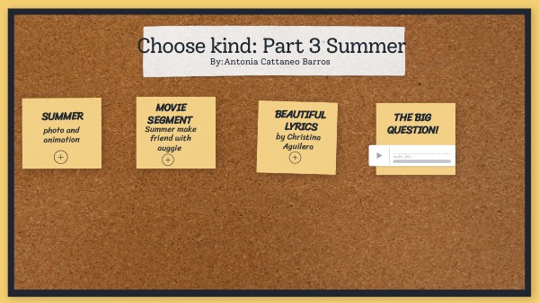 Choose kind: Part 3 Summer | Genially