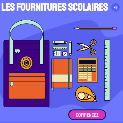FOURNITURES SCOLAIRES | Genially