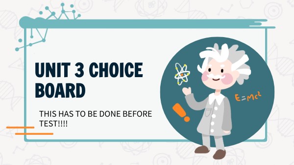Accelerated Unit 3 Choiceboard | Genially