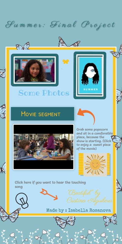 Wonder: Part Three SUMMER Final Product INFOGRAPHIC | Genially