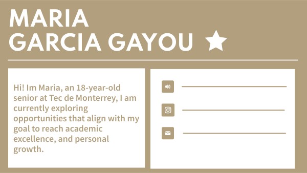 presentation card | Genially