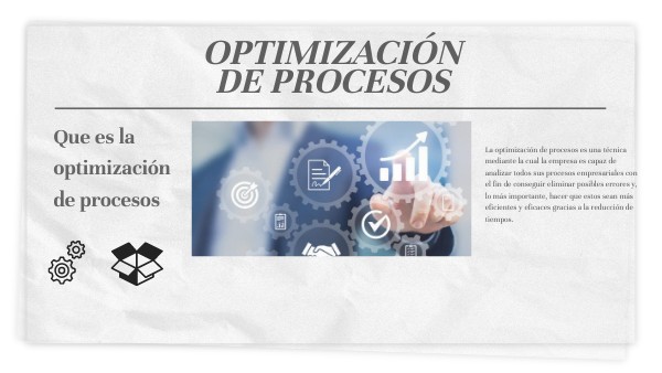 OPTIMIZACIÓN DE PROCESOS | Genially
