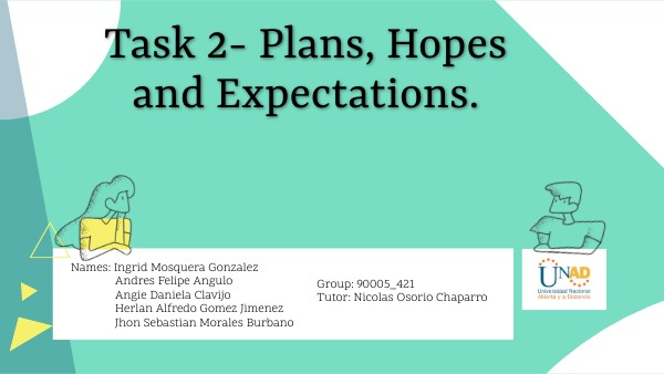 Task 2- group-421-Plans, Hopes and Expectations. | Genially